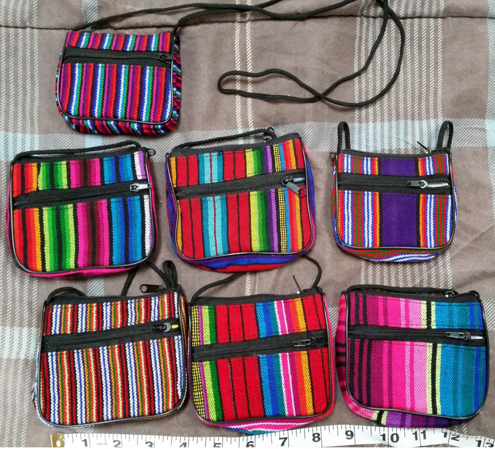 Tiny Guatemalan fabric purse on a string – ChristmasInGuatemala.com